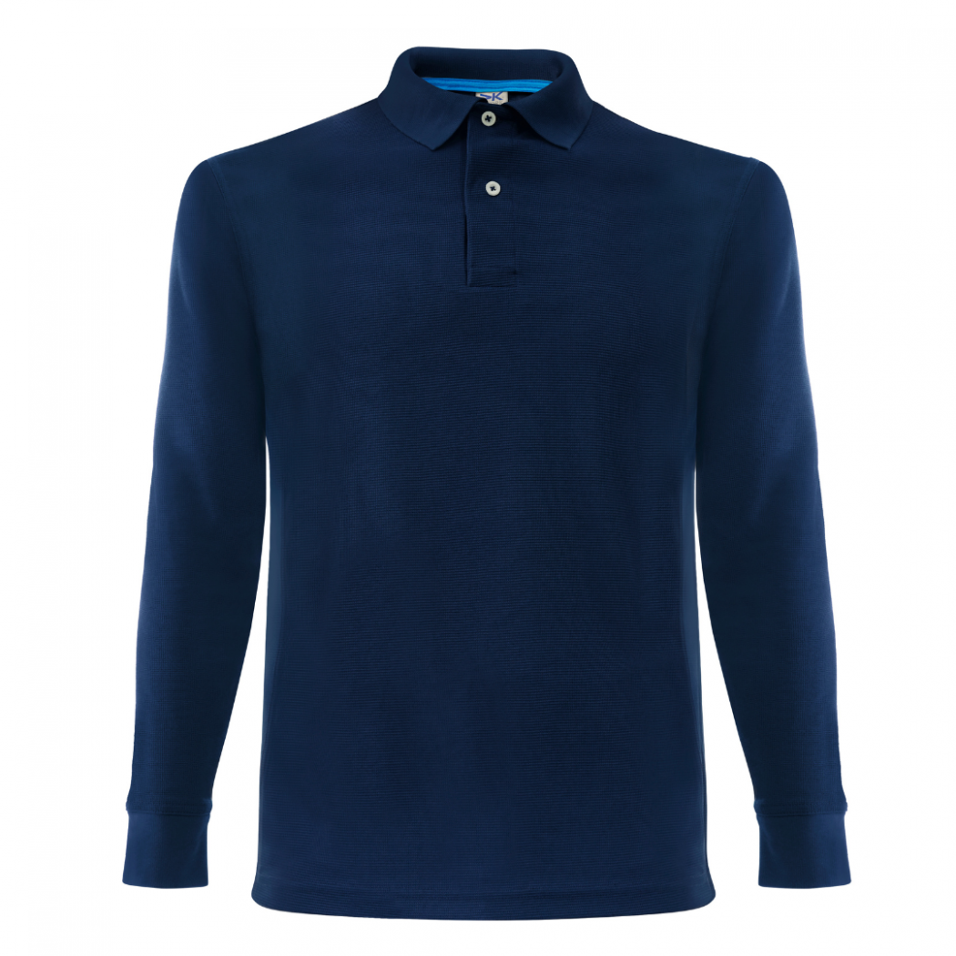Playera Tipo Polo Advance Manga Larga Para Hombre